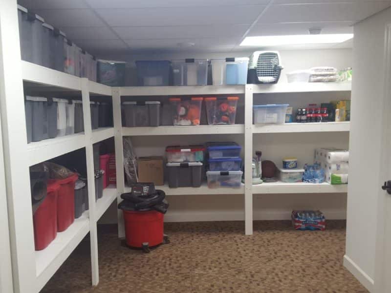Basement Storage Room - Rock Solid Builders, Inc.