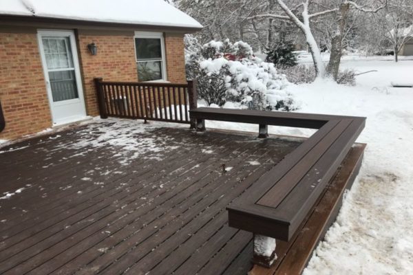 Trex® Deck and Corner Bench Barrington - Rock Solid Builders, Inc.