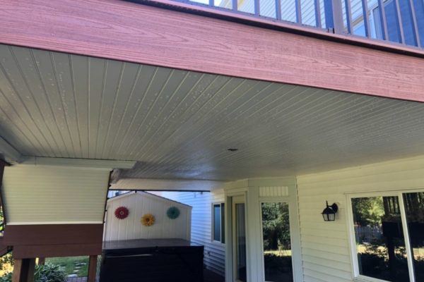 Trex® Deck with Trex® Rain Escape Under Deck Drainage and AZEK ...
