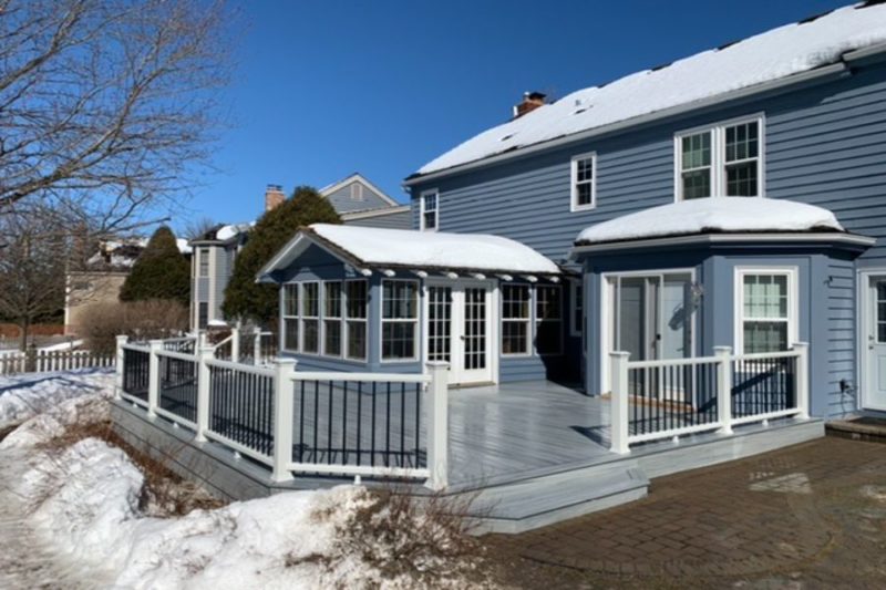 Trex® Transcend Island Mist Deck Gurnee - Rock Solid Builders, Inc.