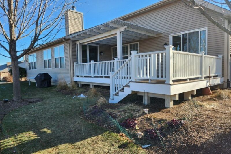 Small Trex® Deck Sun City Huntley - Rock Solid Builders, Inc.