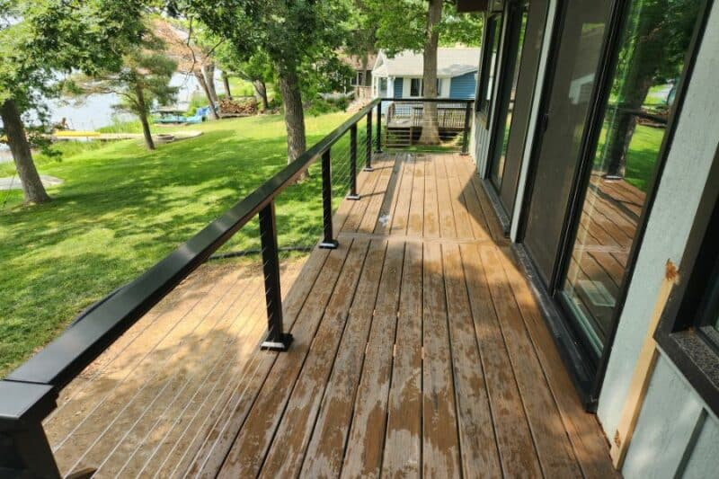 RailFX Cable Railings with TimberTech Decking Grayslake - Rock Solid ...
