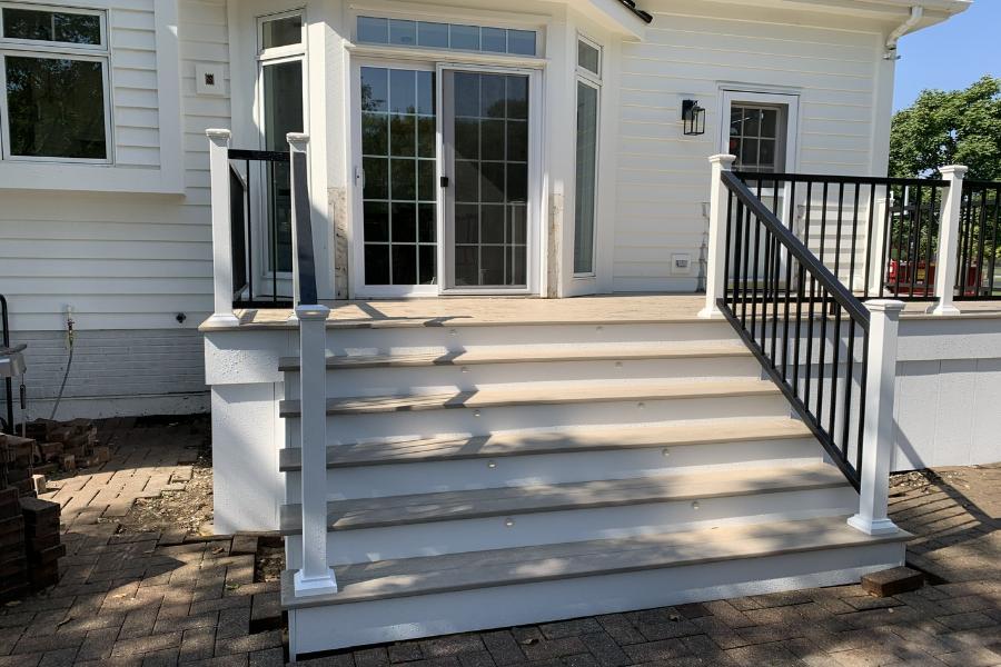 Timbertech® Azek Deck French White Oak with Impression Rail Express ...