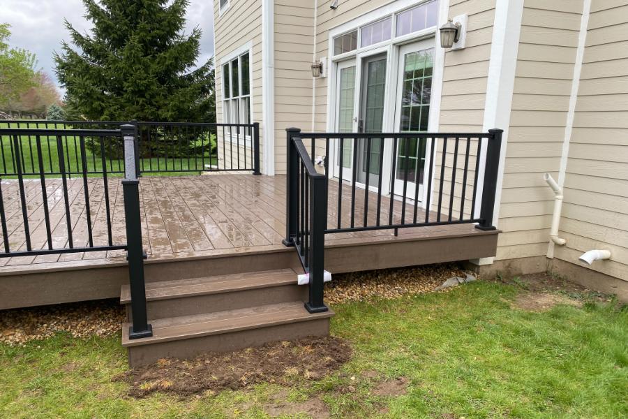 Timbertech® Azek Landmark American Walnut with Rail FX Railings Spring ...